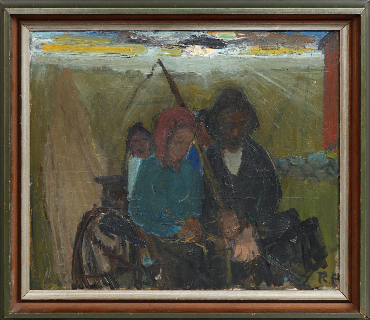 RAGNAR PERSON. Figure scene, oil on panel, signed. Art - Paintings ...