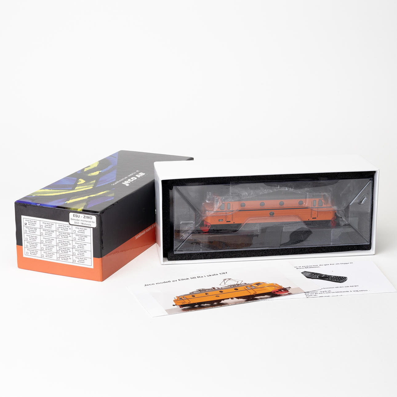 JECO SJ RA3 locomotive 987, digital, instruction, original packaging ...