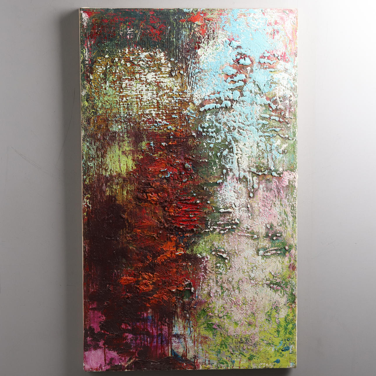 JAMES BATES. OIL ON CANVAS, “Water landscape”, signed & dated verso ...