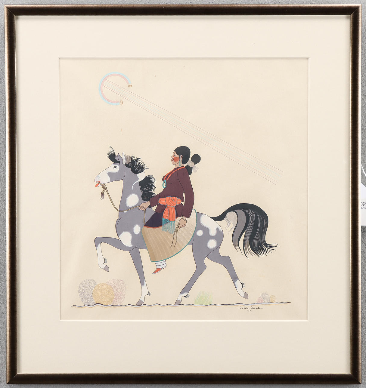 GERALD NAILOR (USA). Indianer zu Pferd. Kunst & Gemälde - Grafik ...