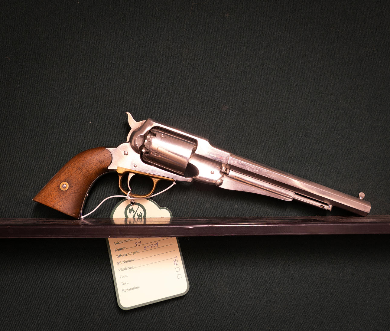 Uberti Model Remington 1858 kal. 44Slaglås Tillv.nr. 84909. Licensvapen ...