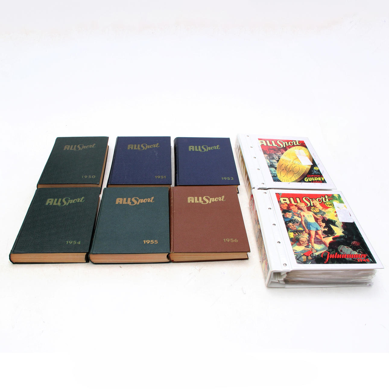 ALLE SPORTMAGAZINE, Jahrgänge 1950, 1951, 1953, 1954, 1955, 1956, 2 ...