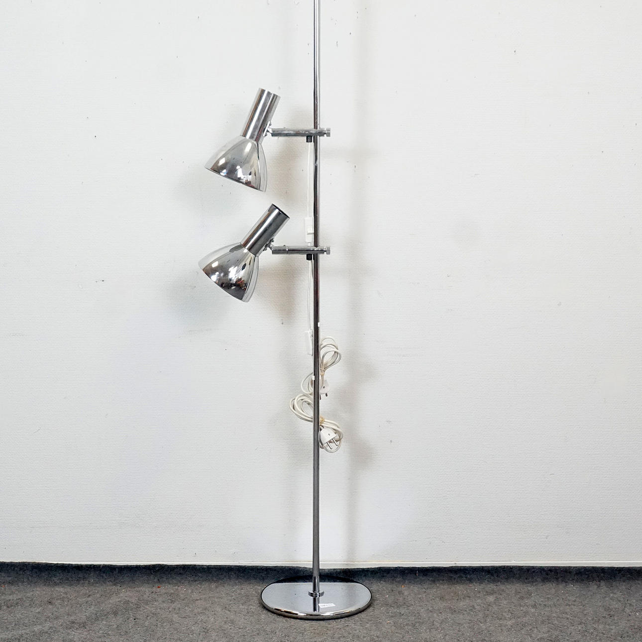 A chrome floor lamp, second half of the 20th century. Lighting & Lamps ...