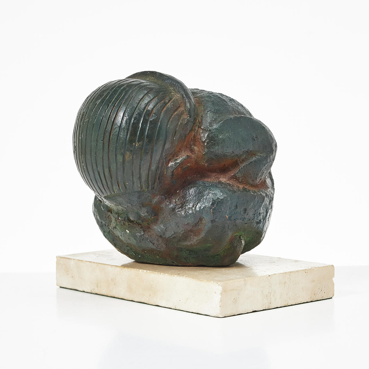 TOMAS ALMBERG (FÖDD 1936). "Tänkaren", skulptur, patinerad brons ...