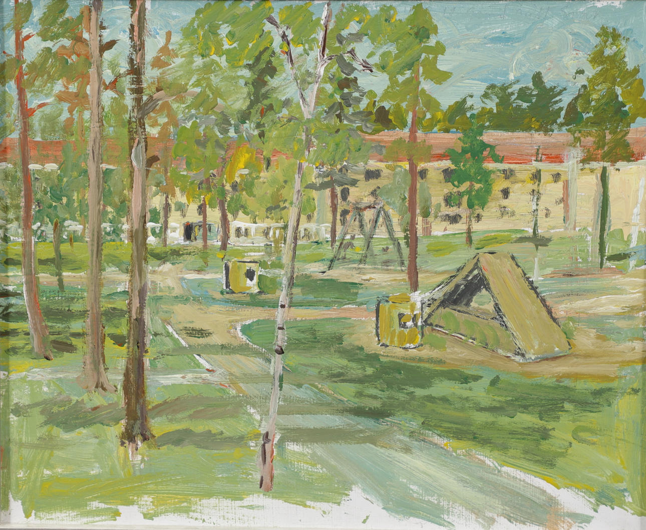 IWAN WEIJK. Residential area, oil on panel, unsigned. Art - Paintings ...