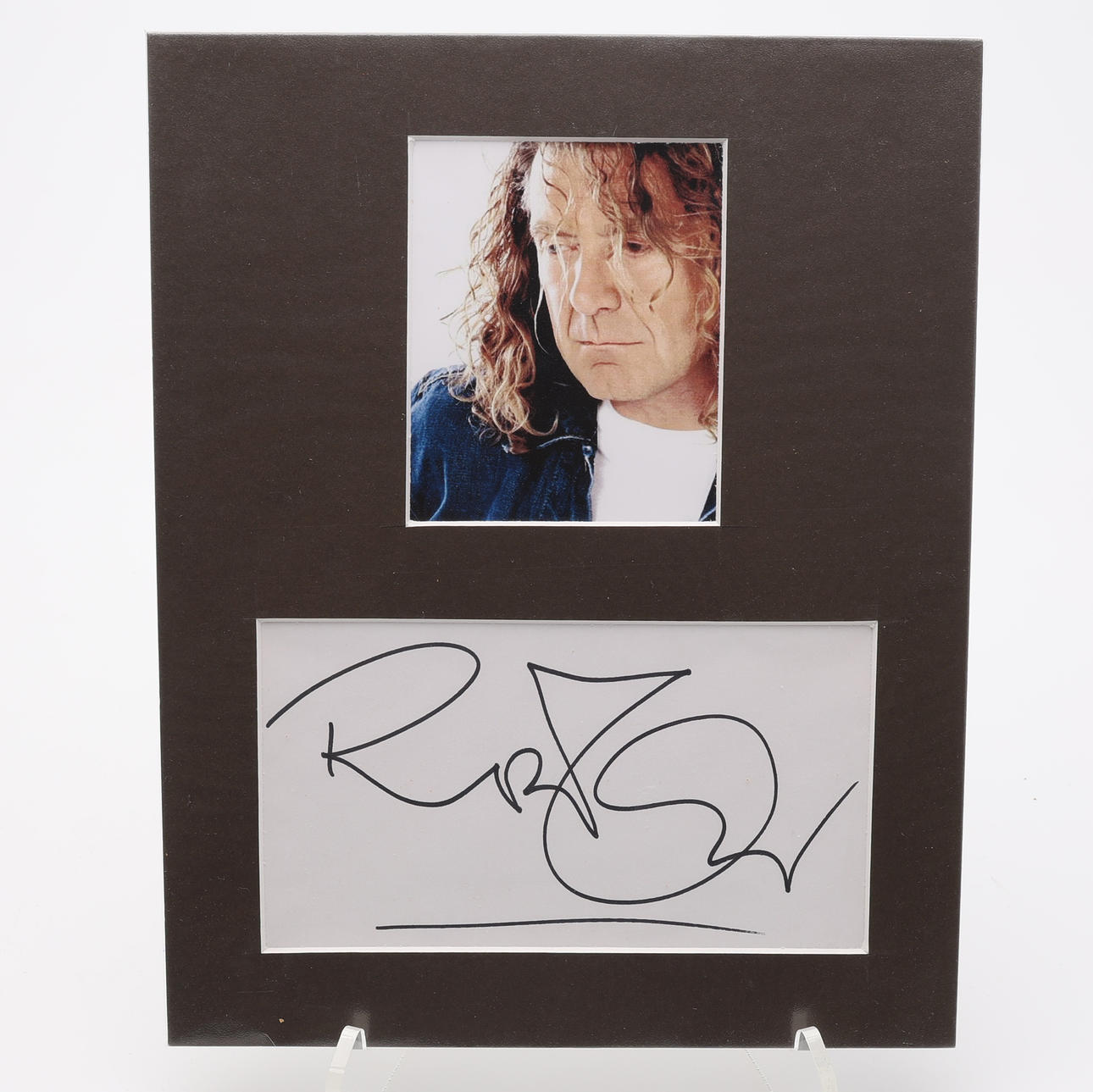 AUTOGRAPH. ROBERT PLANT (1948 —) BRITISH SINGER AND FORMER MEMBER OF ...