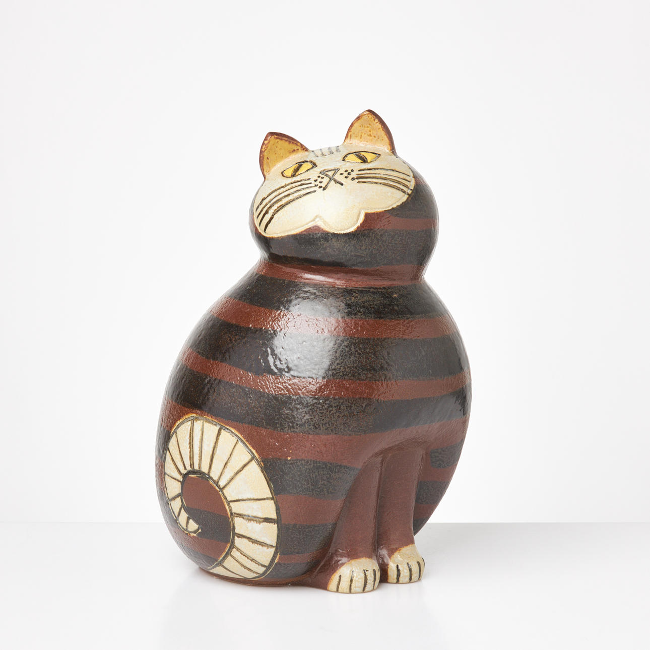 LISA LARSON. “Mia Maxi”, Cat, figurine, glazed stoneware, Gustavsberg ...