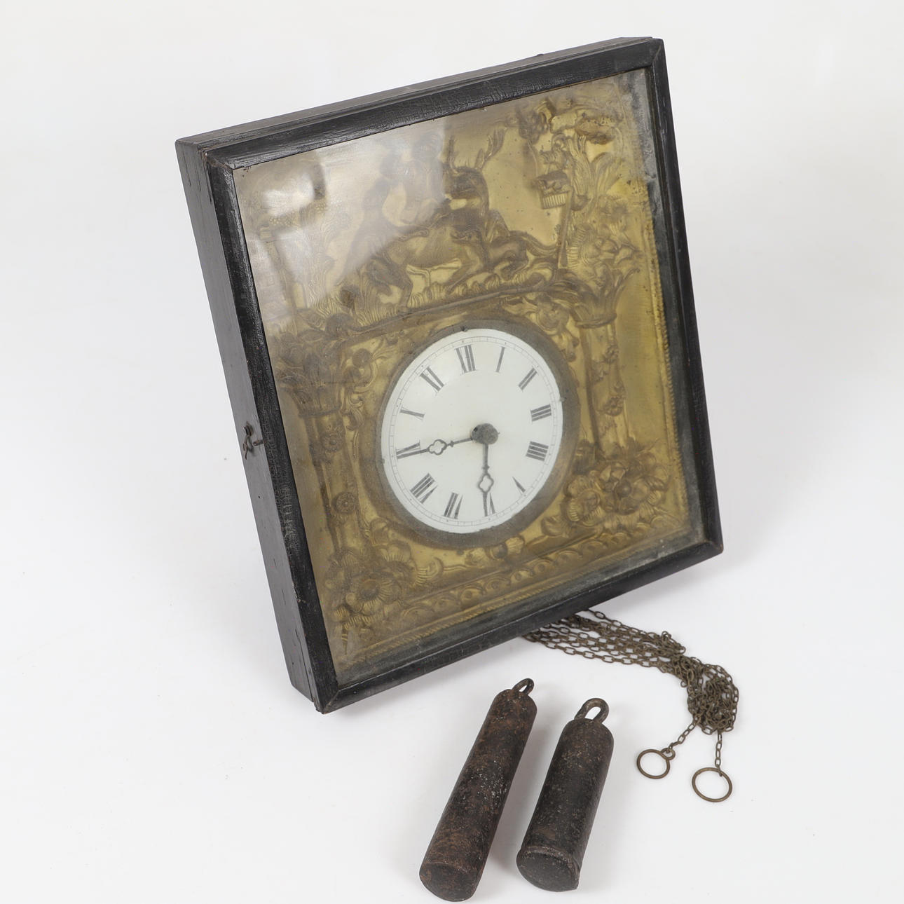 A wall clock “Schwarzwaldur”, turn of the century, 1800/1900. Clocks ...