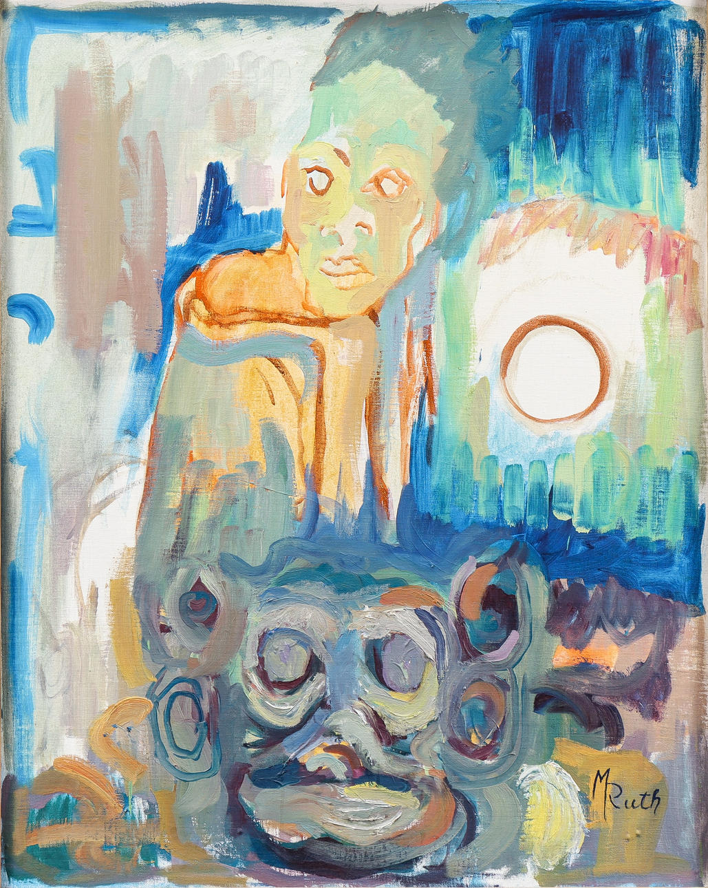 MARIA RUTH. Figurkomposition. Konst - Måleri - Auctionet