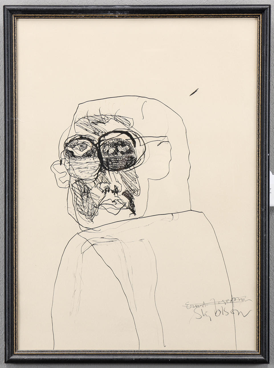 STIG OLSON. Drawing, signed. Art - Drawings - Auctionet