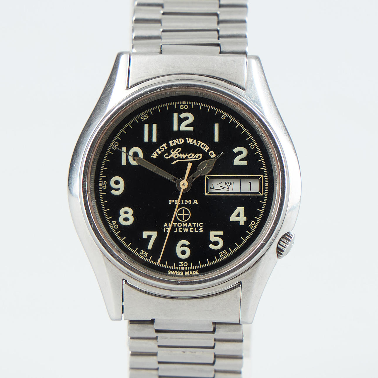 WEST END WATCH Co., Sowar Prima, 36 mm, steel, automatic, sapphire ...