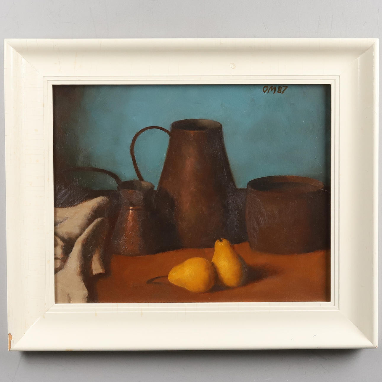OLAV MARAN. Oil on panel, still life, signed and dated -1987. Art ...
