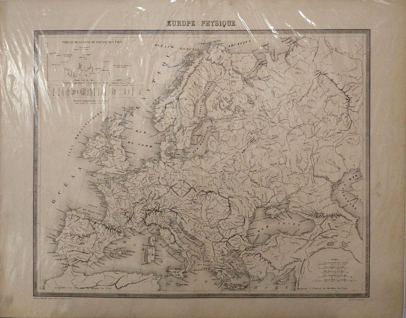Europe Physique. Map of Europe. Books, Maps & Manuscripts - Maps ...
