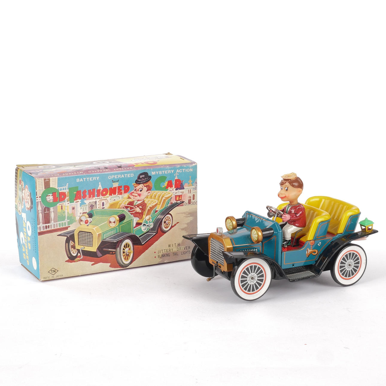 OLDTIMER, „Mystery Action Old Fashioned Car“, lithografiertes Blech ...