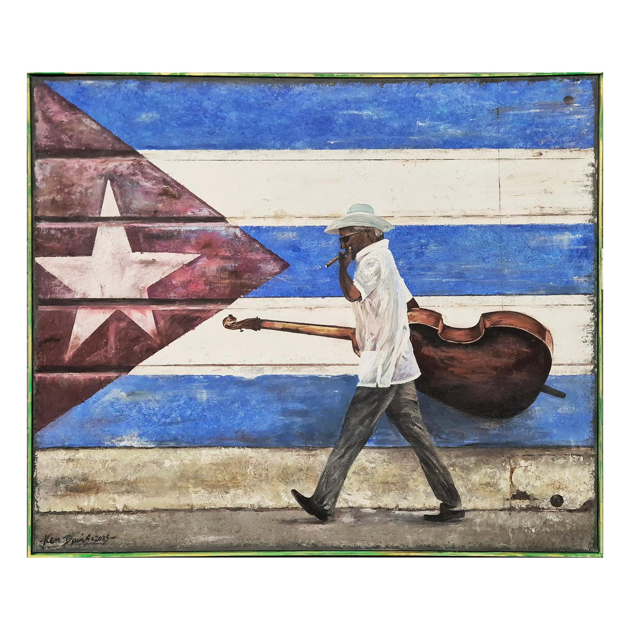 KEN DAVIS. 3 ICONS, CUBA. Art - Paintings - Auctionet