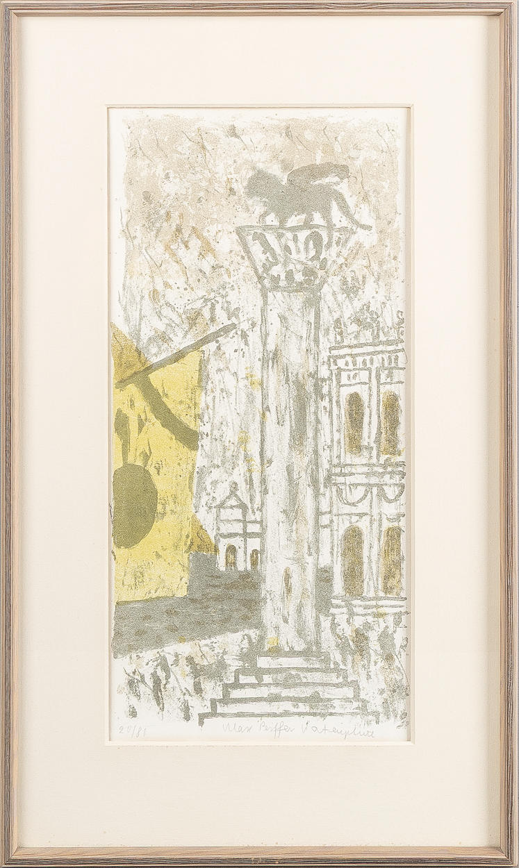 MAX PEIFFER WATENPHUL (1896-1976). “Venice Piazza di San Marco”, color ...