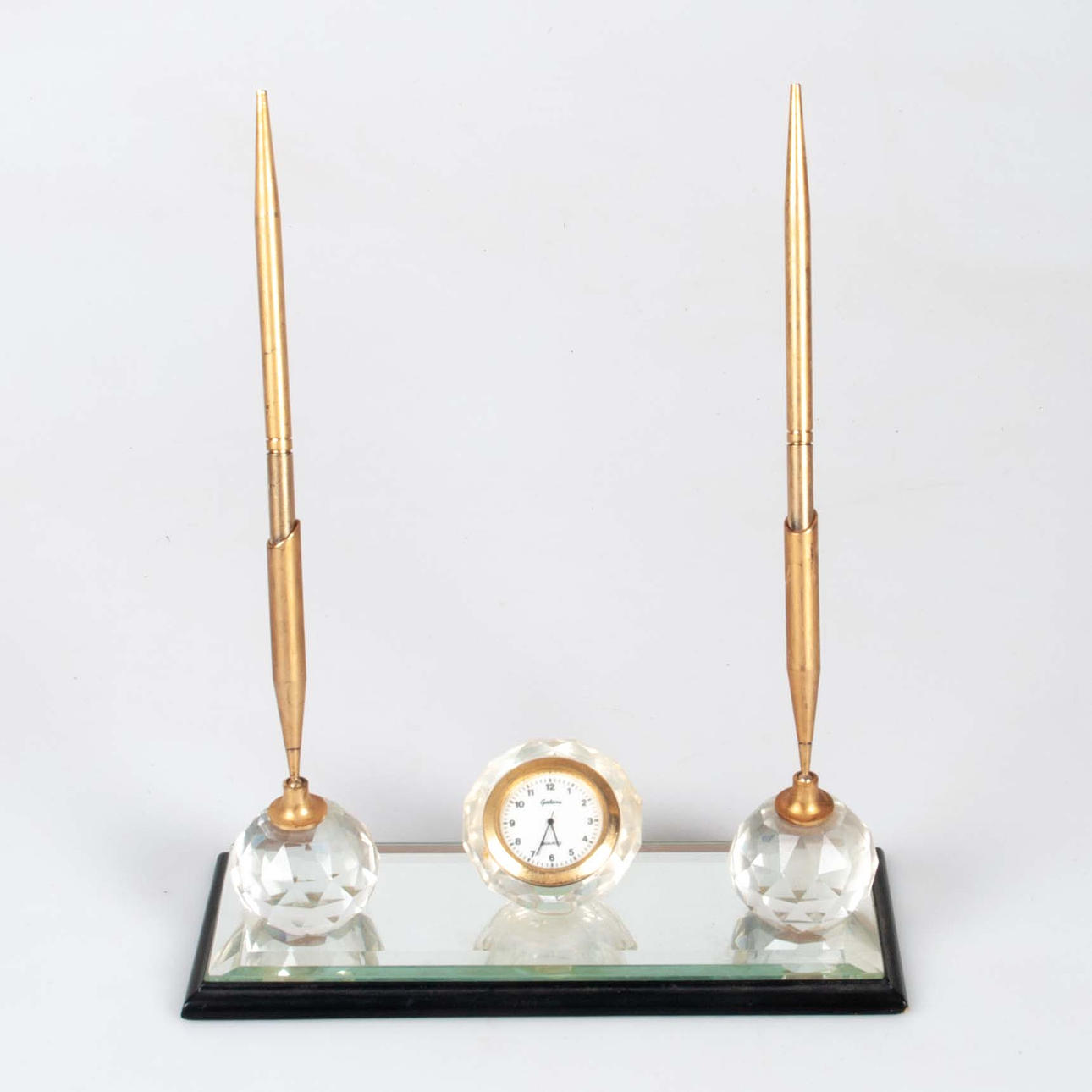 PENCIL STAND WITH CLOCK, later part of the 20th century. Clocks ...