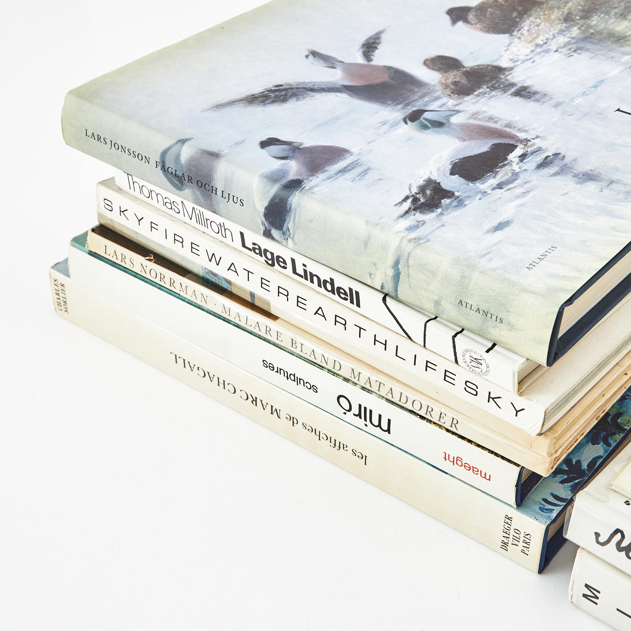 A set of 9 art books, blue. Chagall, Miró-Sculptures /maeght éditeur ...