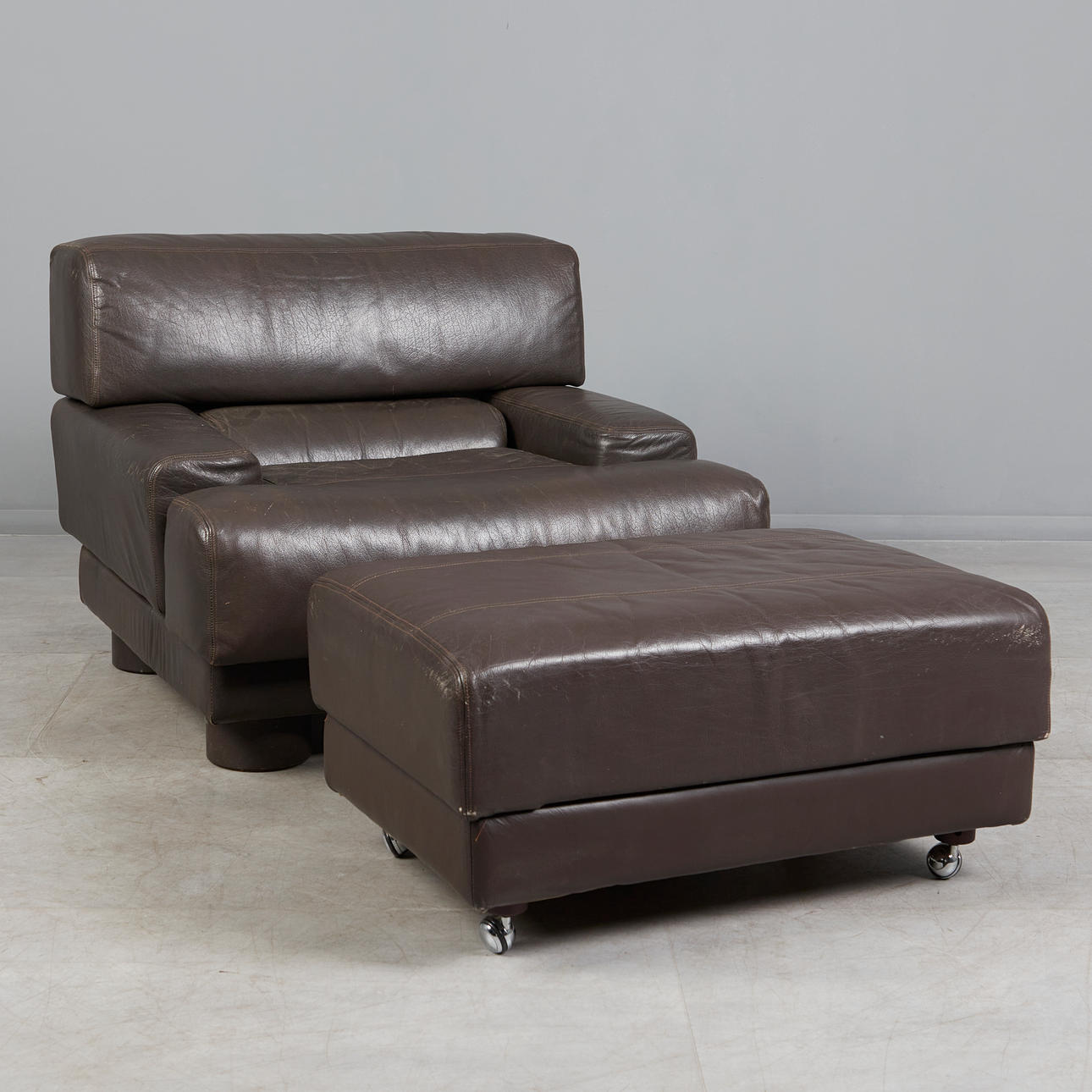 PERCIVAL LAFER. for Lafer S.A., lounge chair with ottoman, wood ...