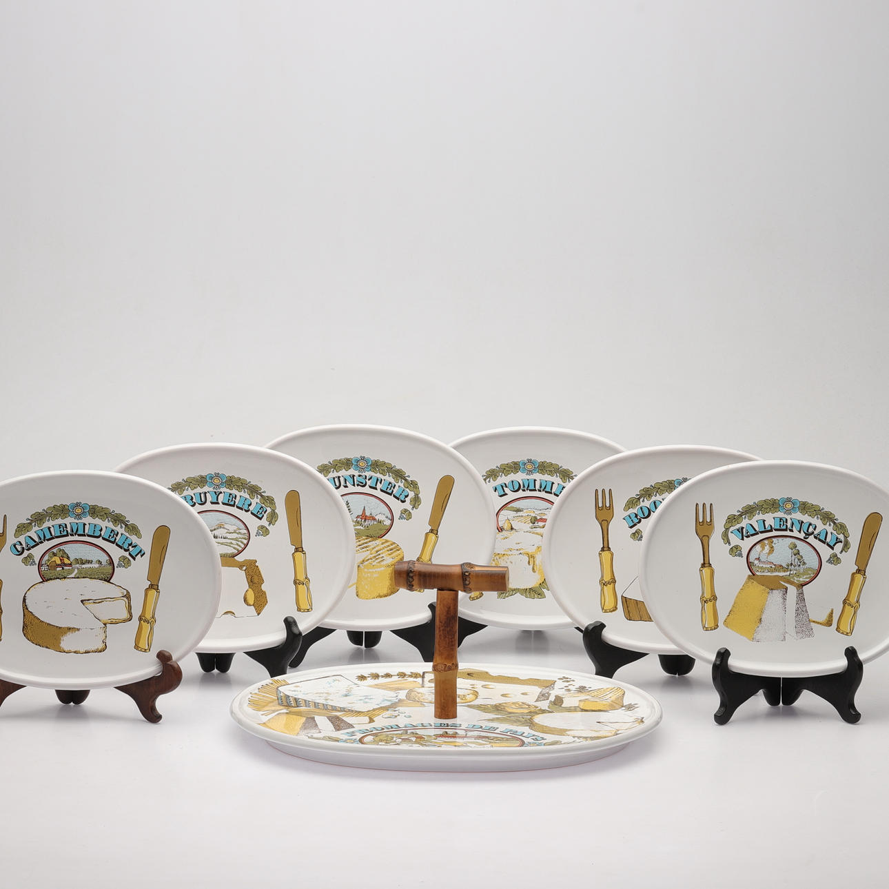 A 7-piece Estello porcelain stoneware set, Franikrike, second half of ...