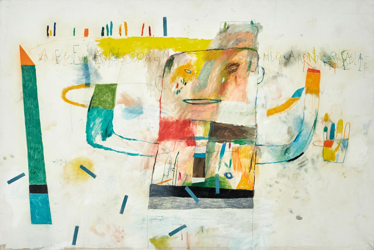 DANIELE NALIN (1947). “NAV1- No 6", signed and dated Nalin 87, oil on ...