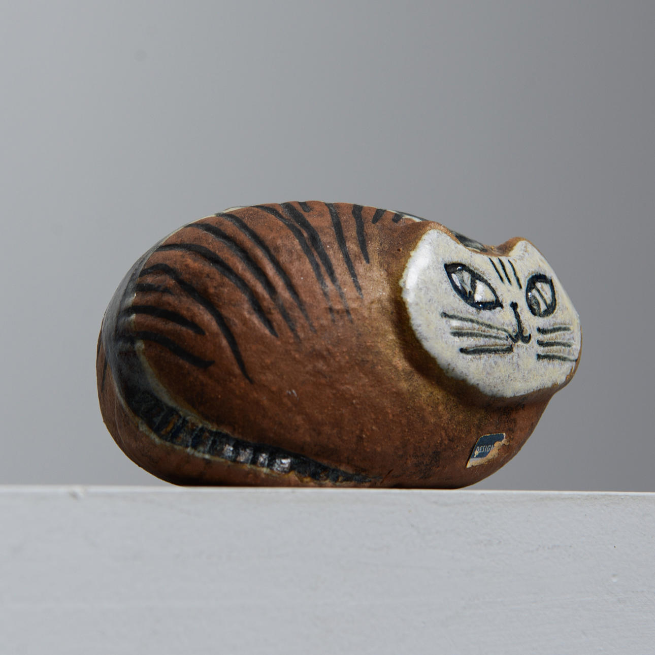 LISA LARSON. Figurin, "Katt", ur serien "Lilla Zoo", Gustavsberg, 1956 ...