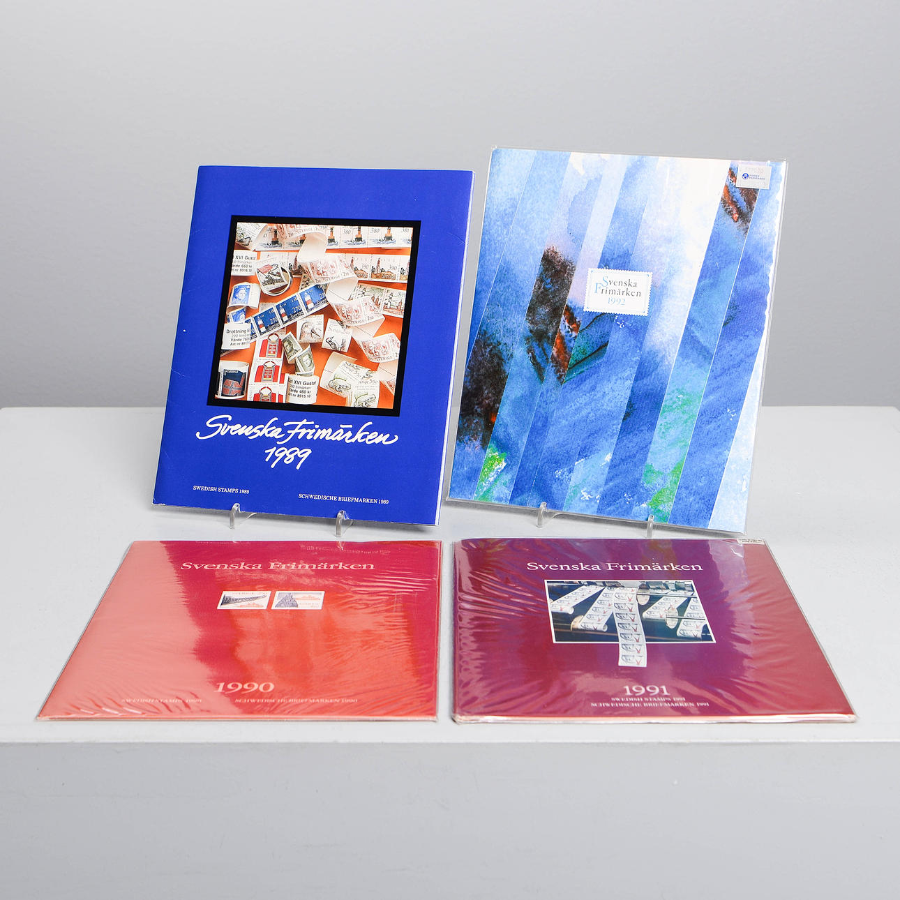SVENSKA FRIMÄRKEN, årssatser 1989-1992. Mynt, Medaljer & Frimärken ...
