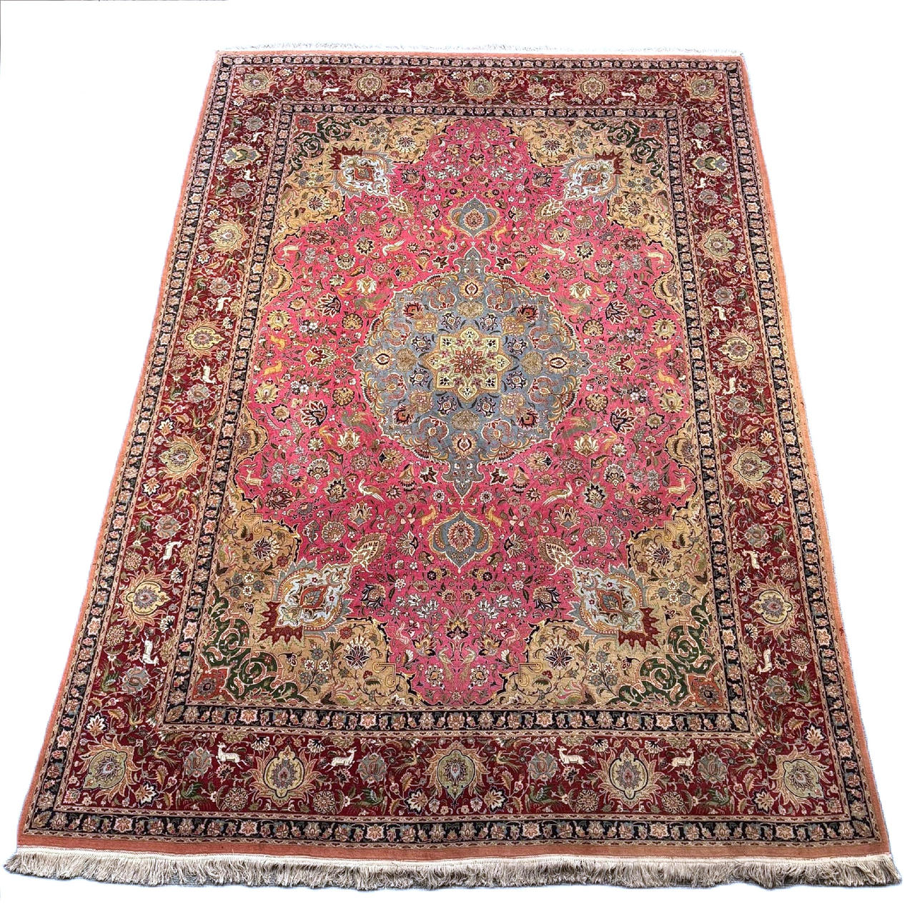 TABRIZ - 20. Century, ca. 395 x 288 cm, wool with artificial silk in ...