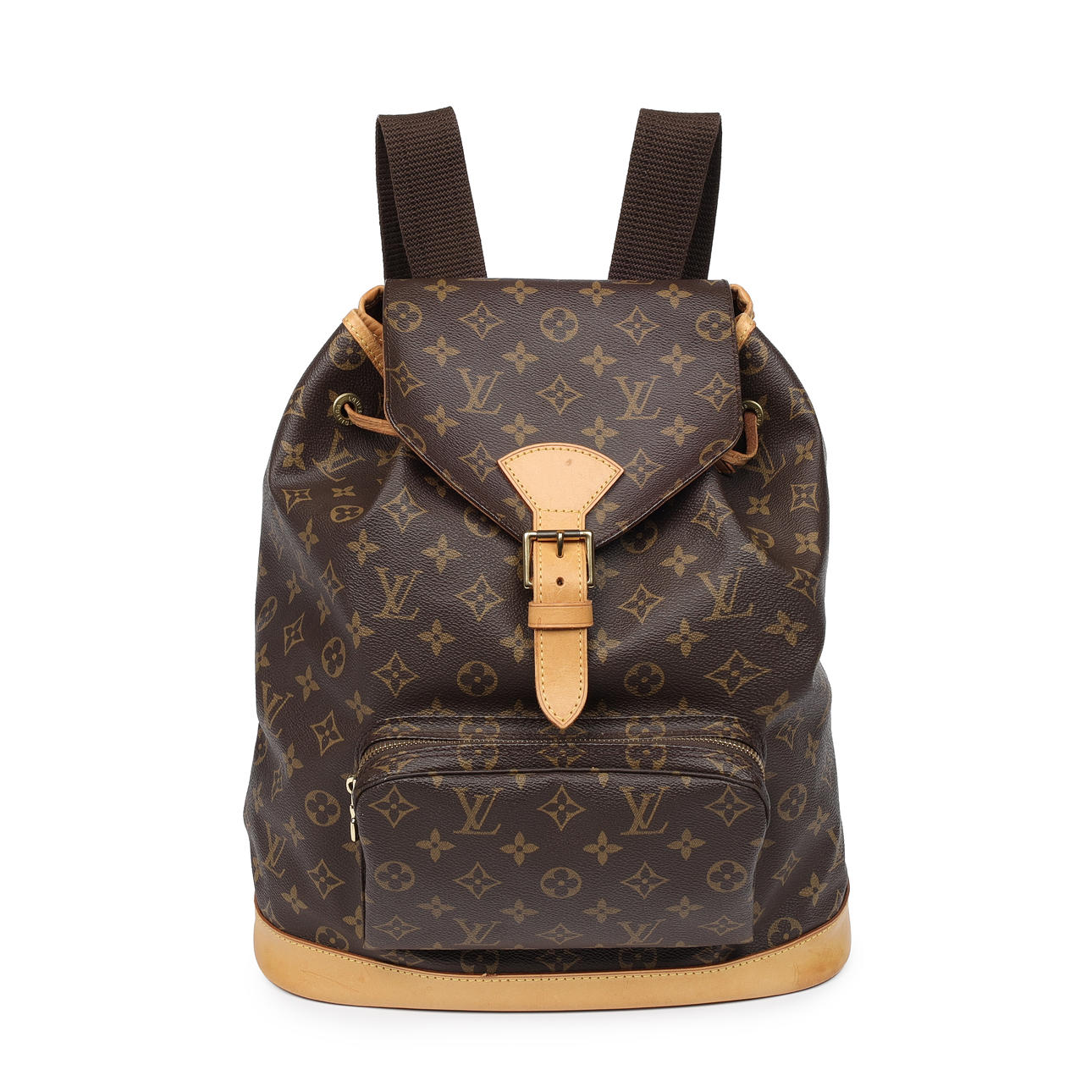 LOUIS VUITTON. Monogram Canvas 'Montsouris GM' Backpack. Vintage ...