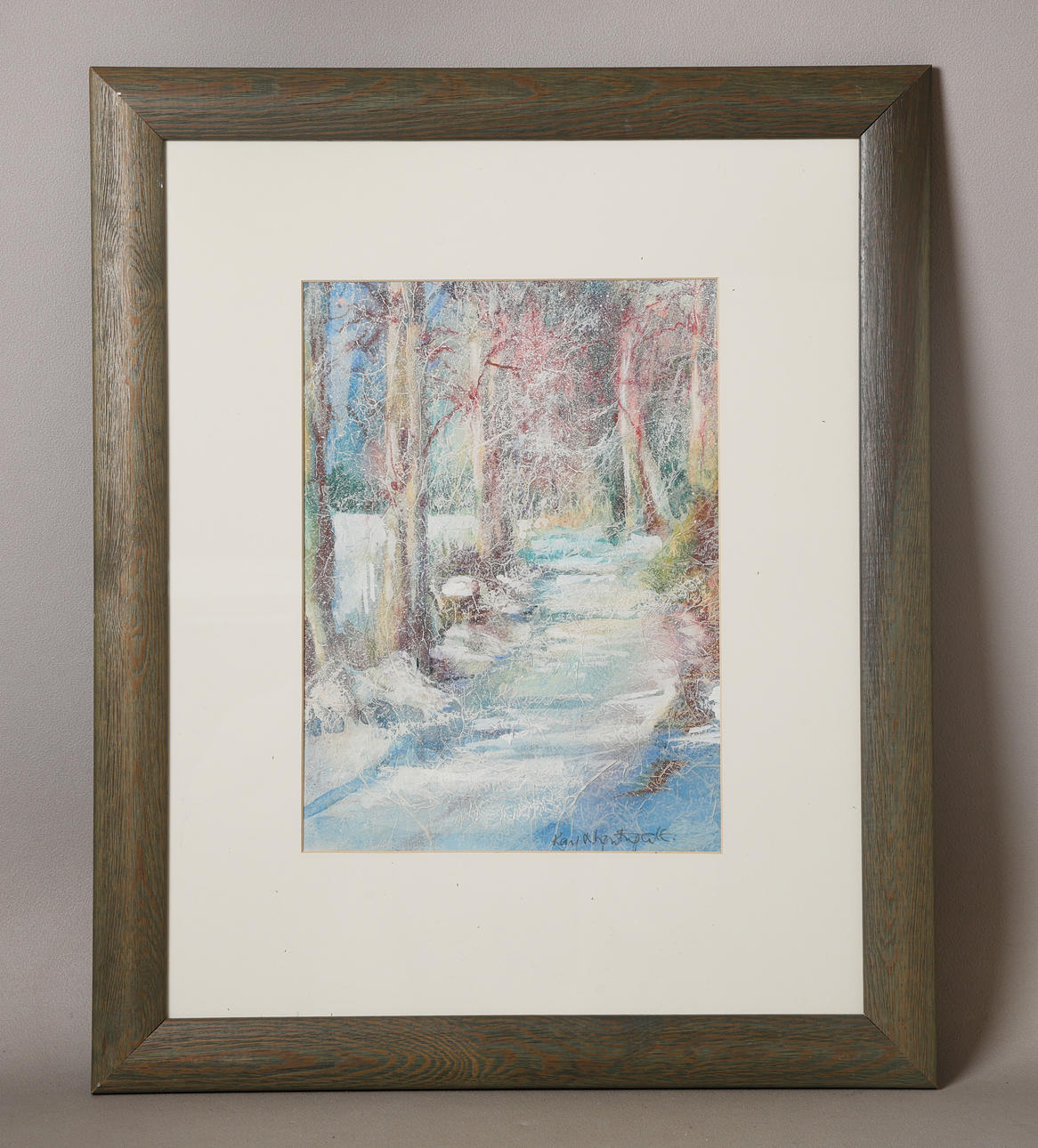 KAY NIGHTINGALE (CONTEMPORARY) "SNOWY LANBDSCAPE". Art - Paintings ...