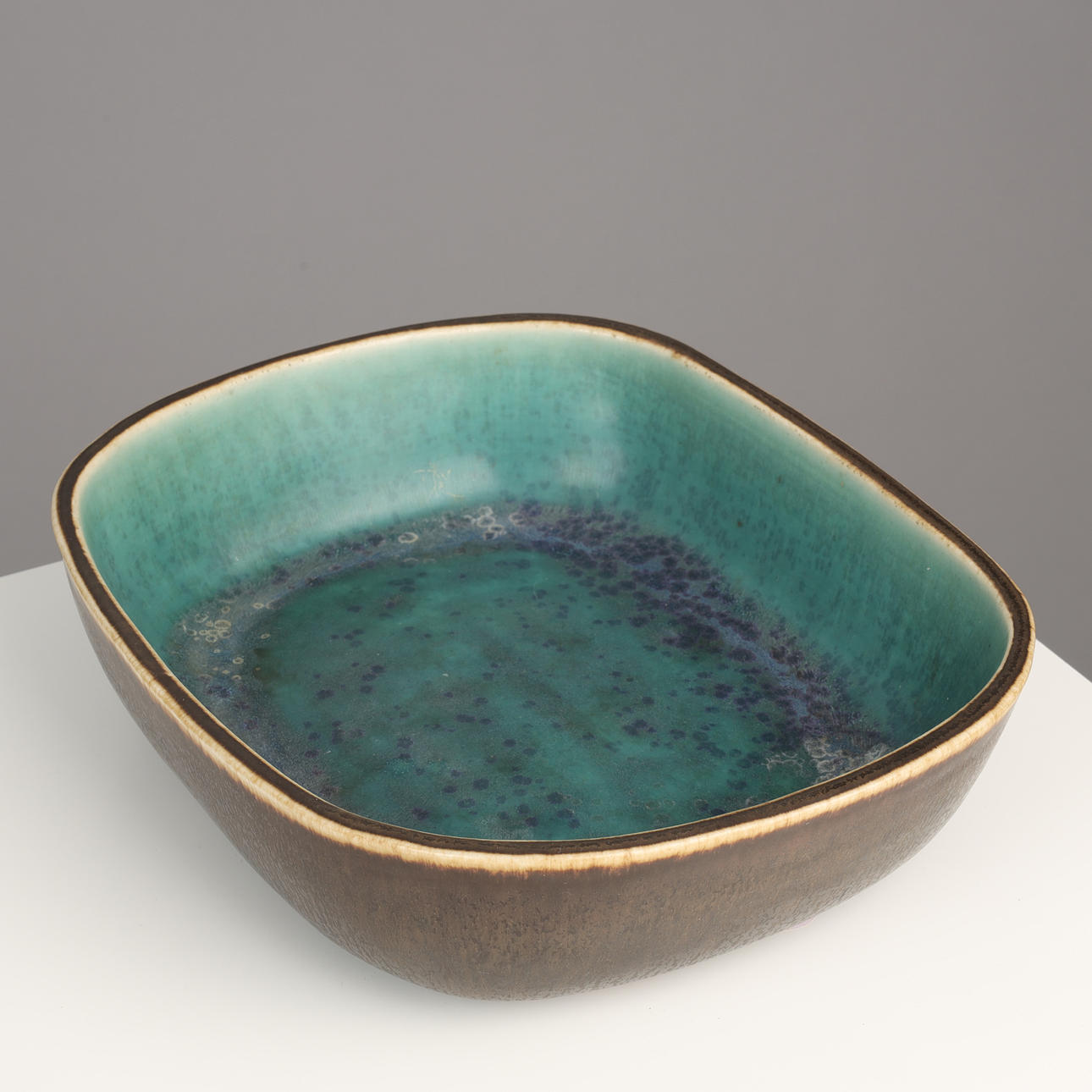 EVA STAEHR-NIELSEN. Rectangular bowl/dish of glazed stoneware, Saxbo ...