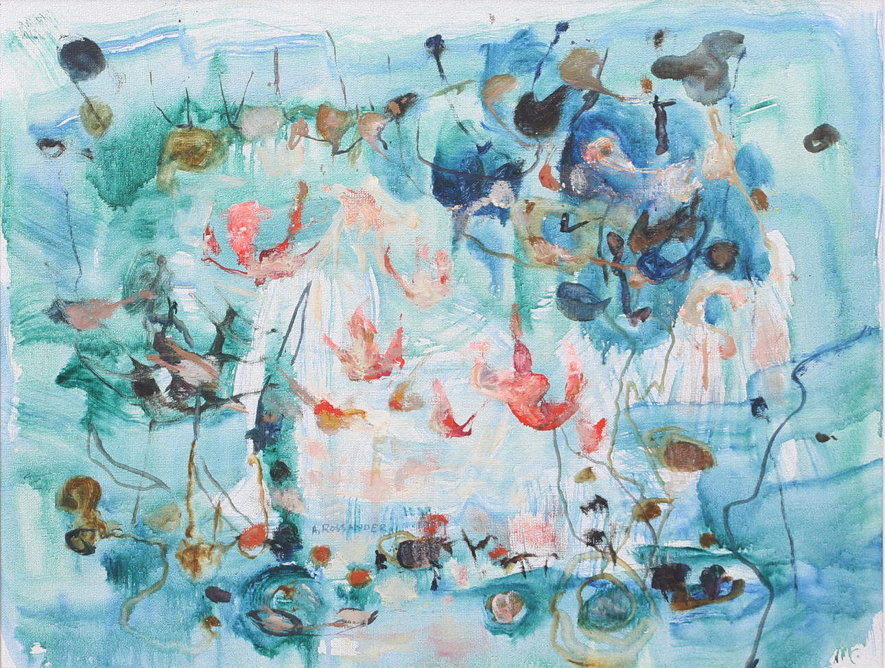 ARMAND ROSSANDER. Composition. Oil on canvas, fed on panel, signed. Art ...