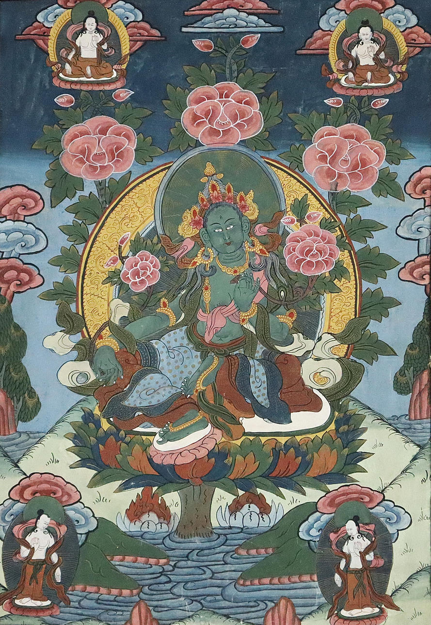 - SHYAMA TARA THANGKA. Asiatica - Scrolls - Auctionet