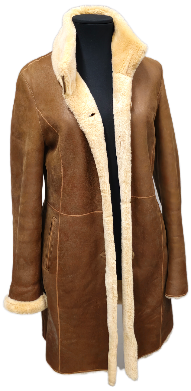 JAIME MASCARÓ TOBACCO-COLORED SHEARLING LAMB JACKET. Vintage & Designer ...