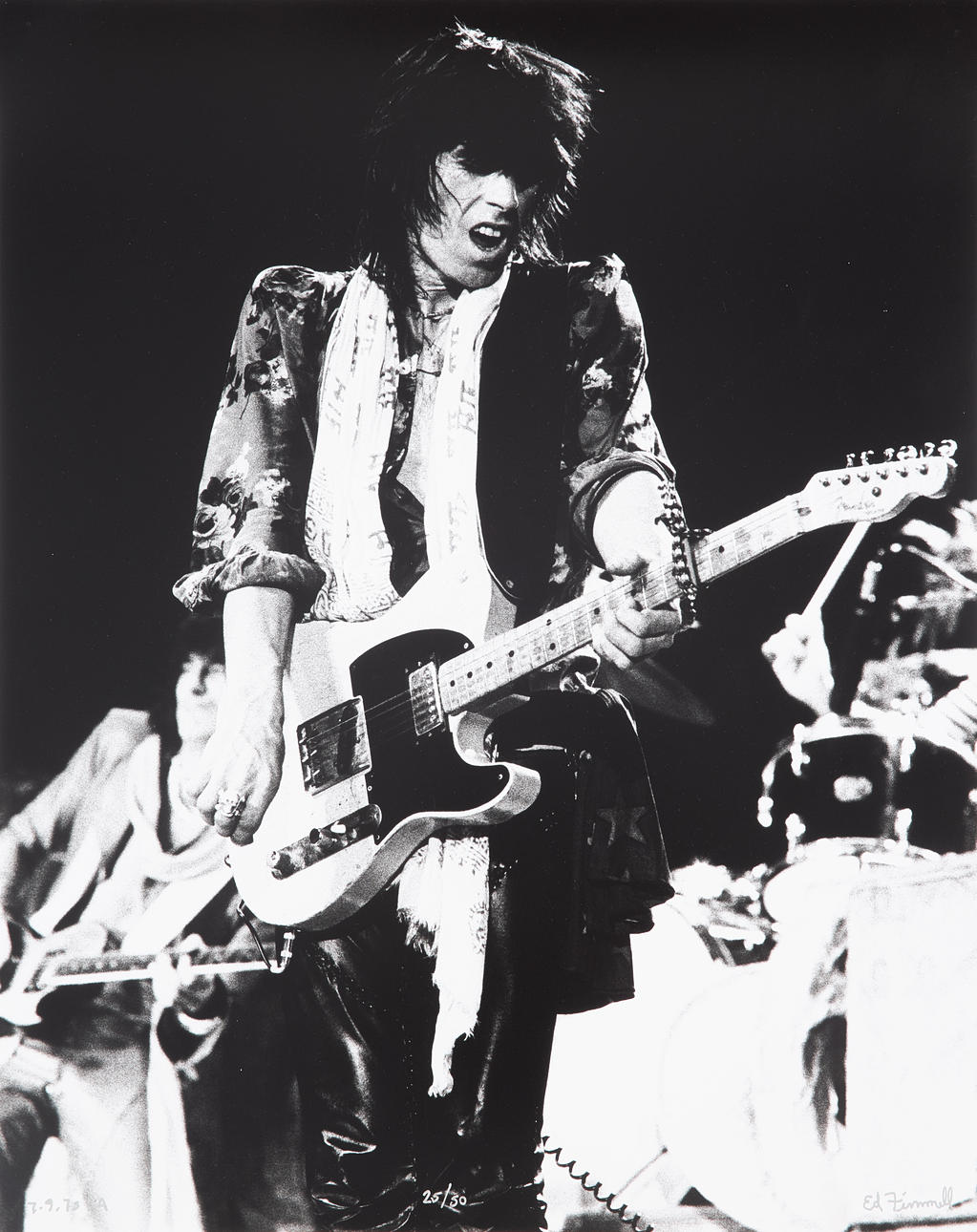ED FINNELL. Keith Richards, The Rolling Stones, “Tour of the Americas ...