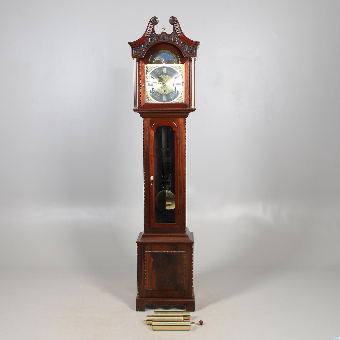 A 'TUDOR' LIMITED EDITION CHIMING LONGCASE CLOCK BY JOSEPH REYLAND ...