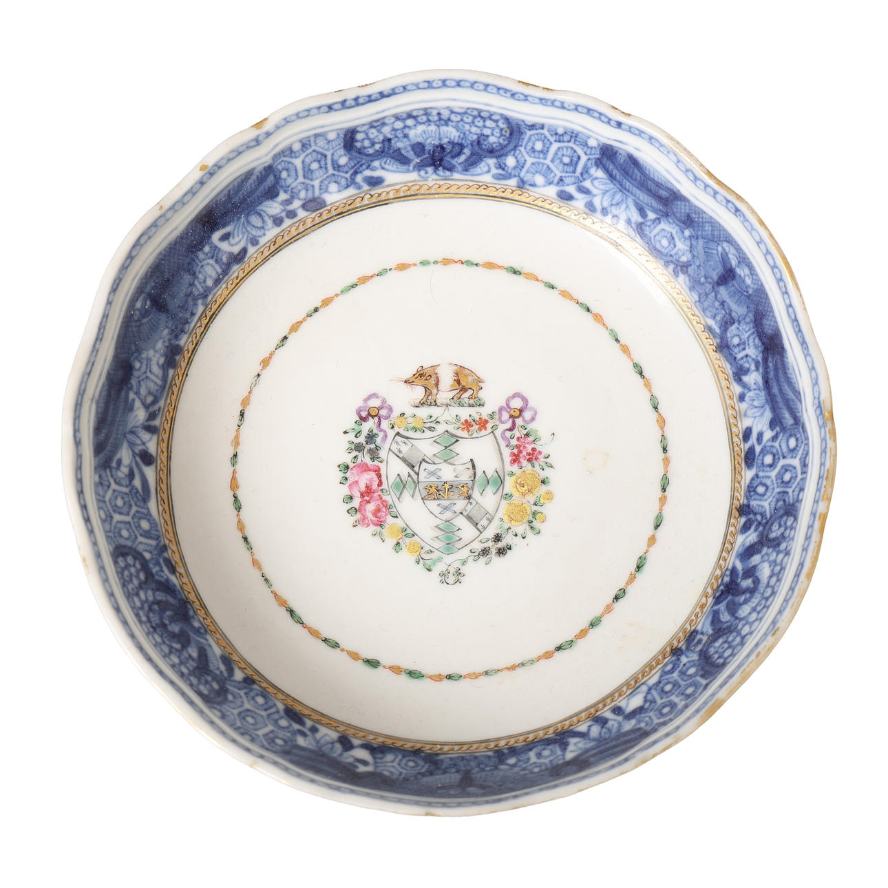 A CHINESE EXPORT ARMORIAL PLATE QING DYNASTY, QIANLONG PERIOD CIRCA ...