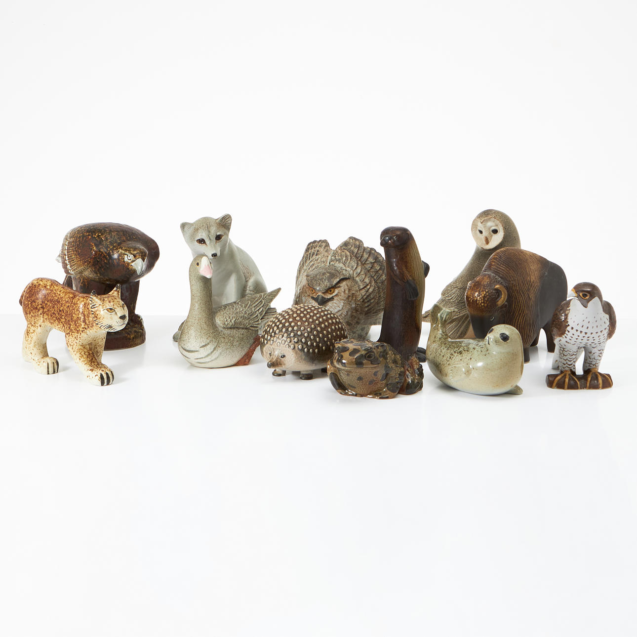 LISA LARSON, PAUL HOFF. Collection of endangered animals, 12 pieces ...