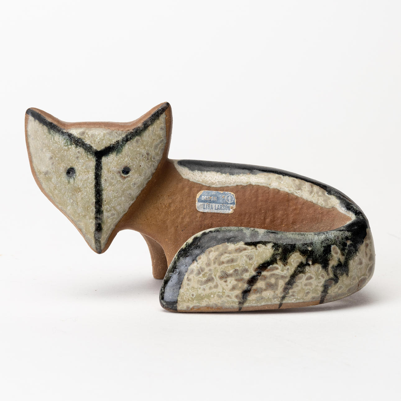 LISA LARSON. Steinzeugfigur, „Fox“, aus der Serie „Lilla Zoo ...