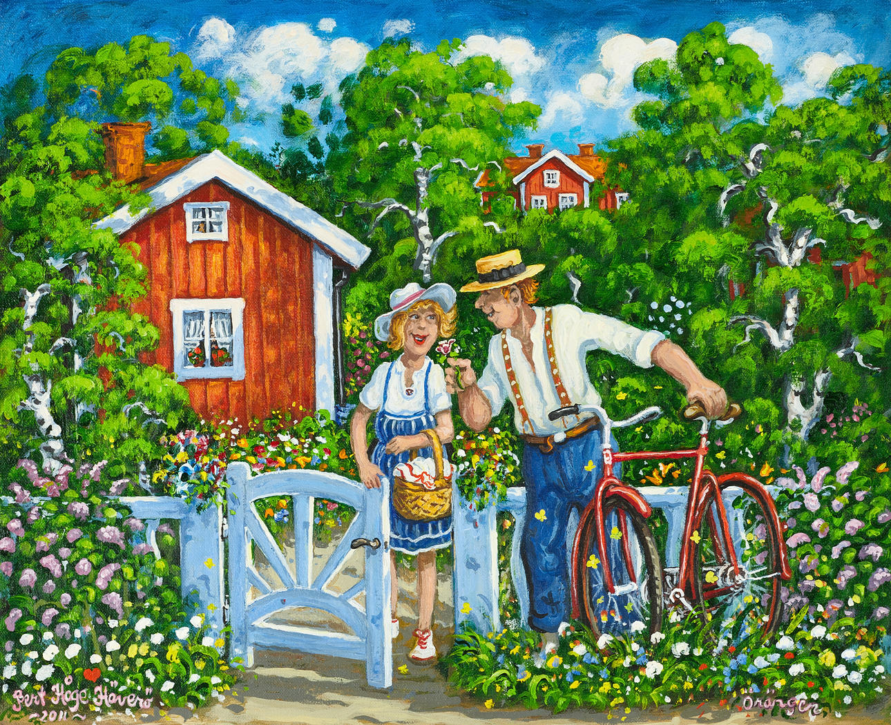 BERT-HÅGE HÄVERÖ (1932-2014), "Sommarflirt vid Örängen" (Roslagsminnen ...