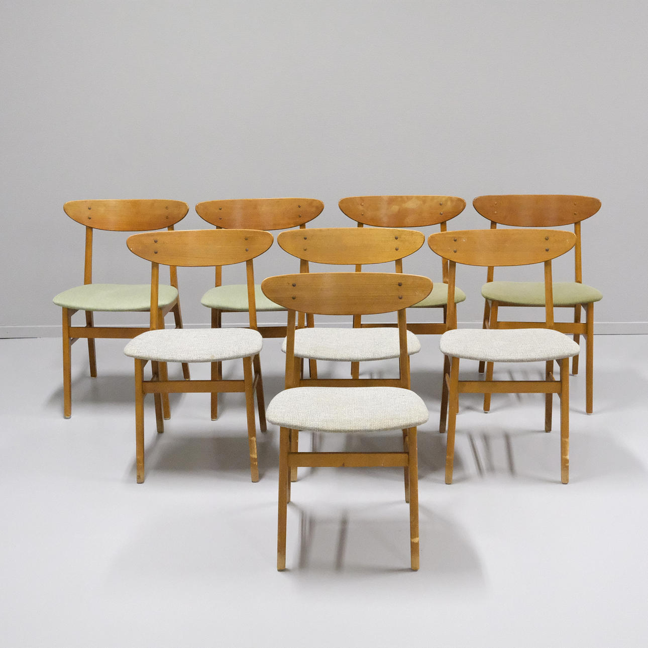 ÅTTA STOLAR, "MONACO", MODELL 210, FARSTRUP FÖR IKEA, DANMARK, 1960-TAL ...