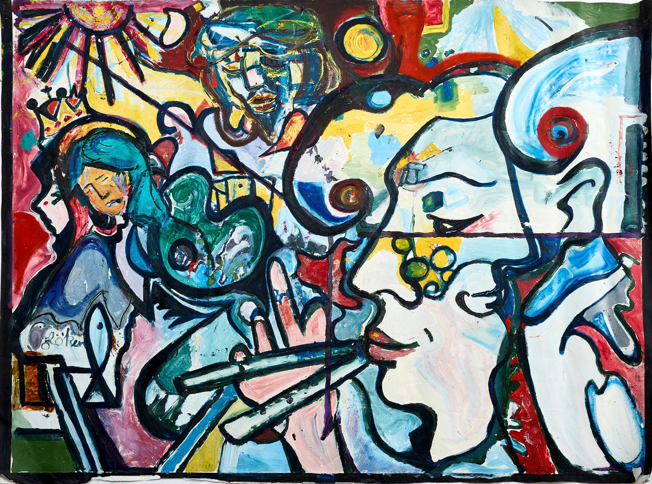 SVEN-ARNE “THE HAWK” HÖKENSTRÖM (Stockholm, 1947-2025). Figure scene ...