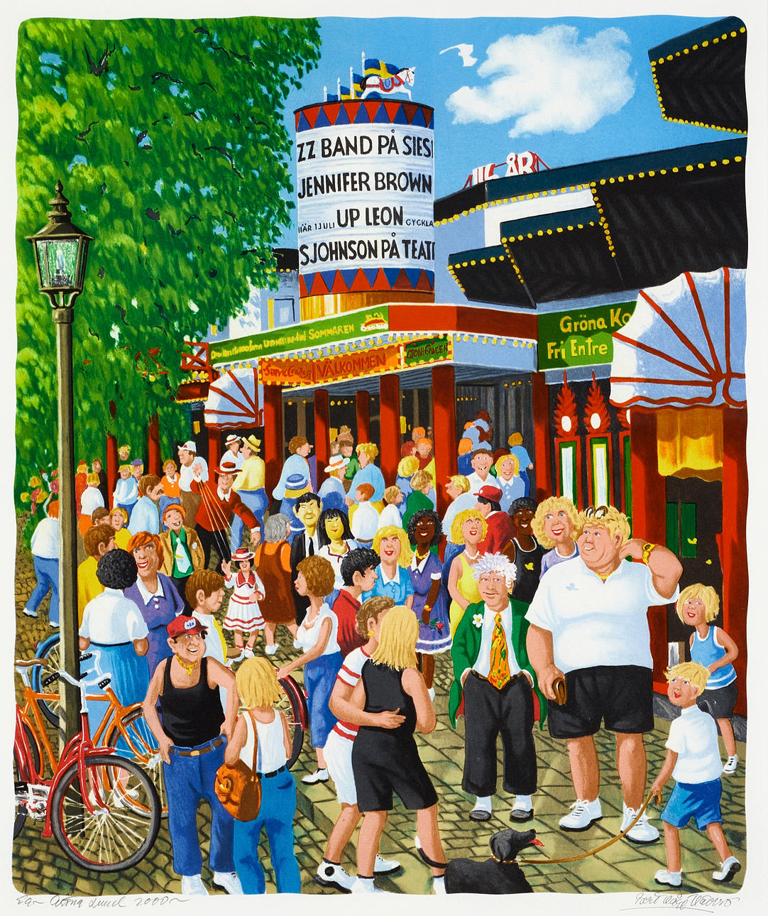 BERT HÅGE HÄVERÖ (1932-2014), Gröna Lund - Stockholm, signed and dated ...