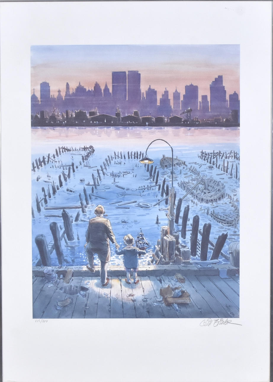 WILL EISNER. Farblithografie, „Die Tage von gestern“. Kunst & Gemälde ...