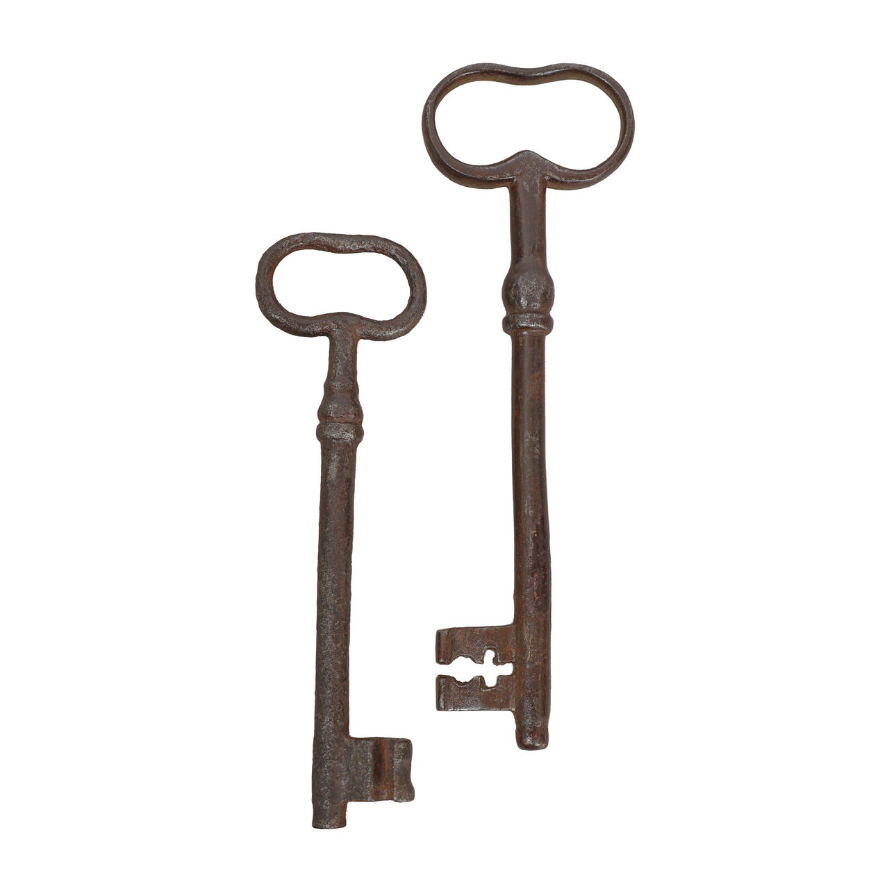 TWO 18TH CENTURY IRON KEYS (2). Silver & Metals - Pewter, Brass ...