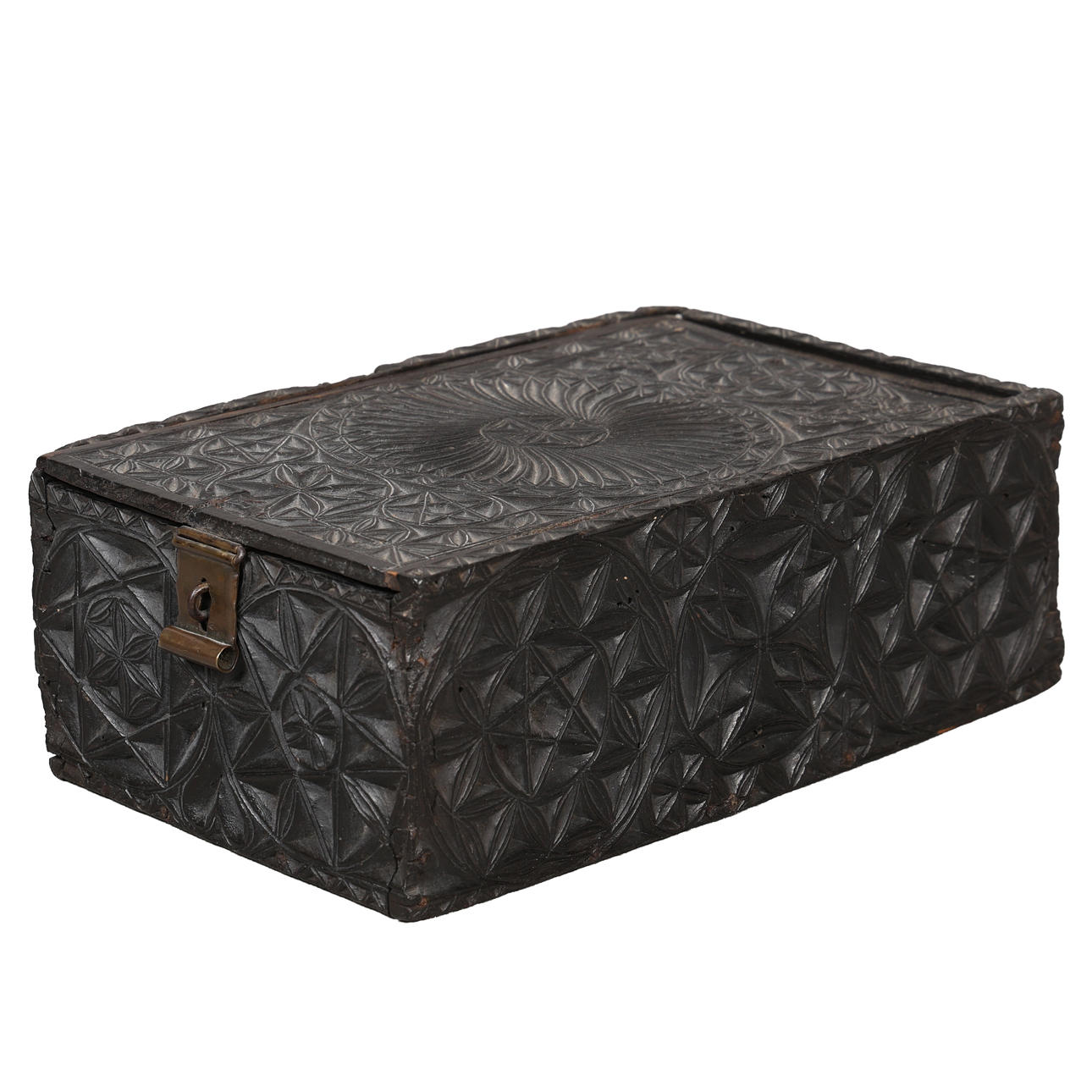 AN EARLY 18TH CENTURY EBONISED BOX. Art - Sculptures & Bronzes - Auctionet