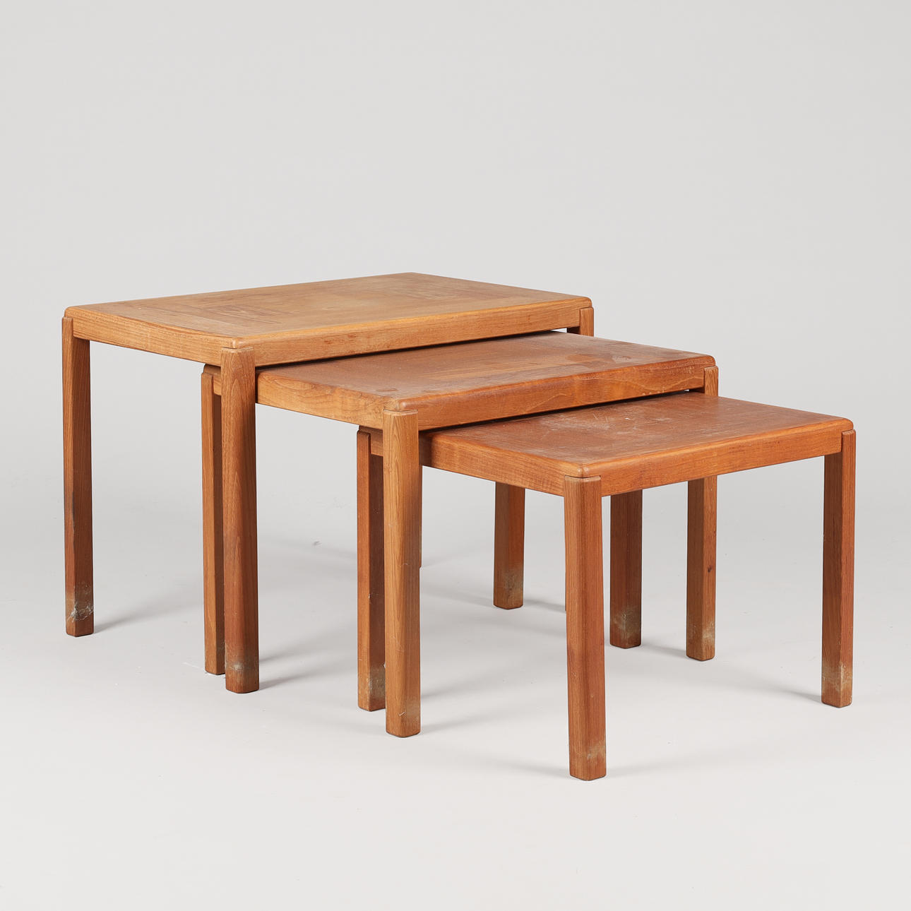 Danish Furniture Design. Set of three insertion tables in teak, Vejle ...