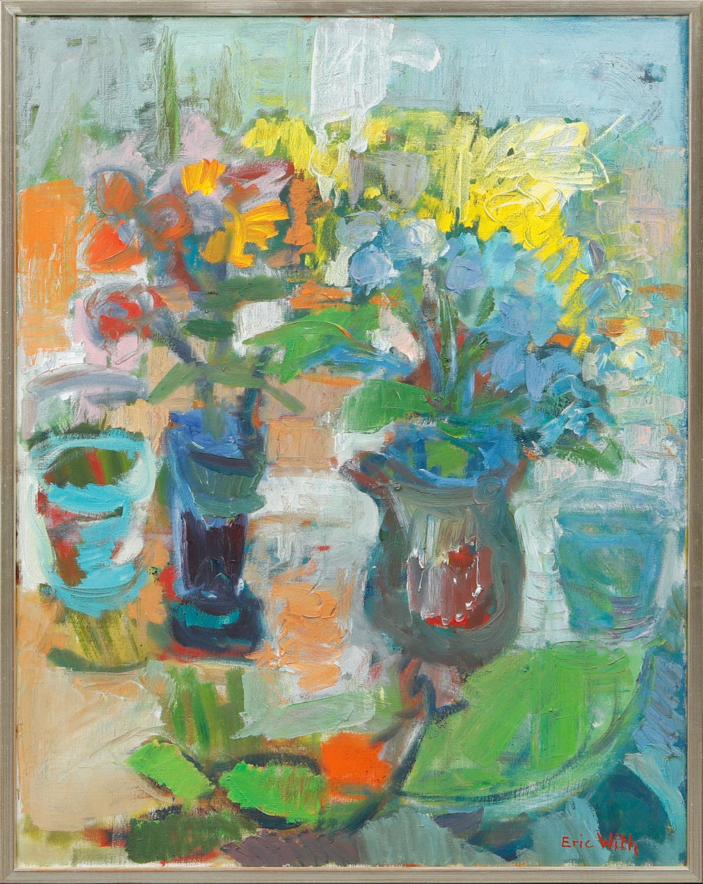 ERIC WITH. Still life, oil on canvas, signed. Art - Paintings - Auctionet