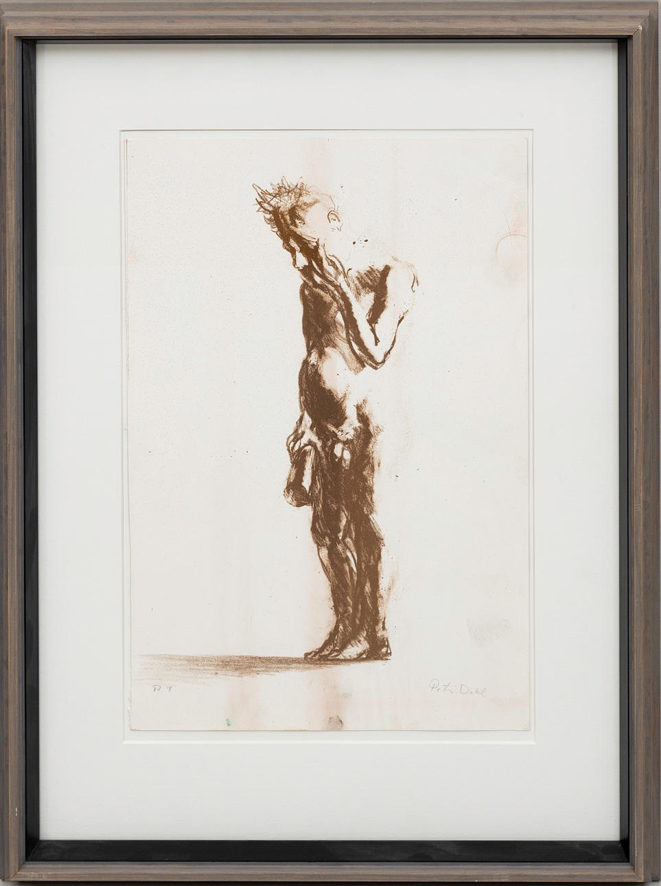 PETER DAHL. Lithograph in colours, from Fredmans Epistel no: 56, signed ...