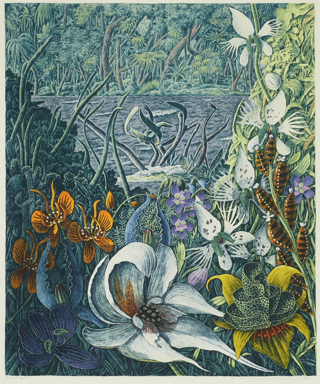 KARL AXEL PEHRSON (1921-2005), fantasilandskap, signerad och daterad ...